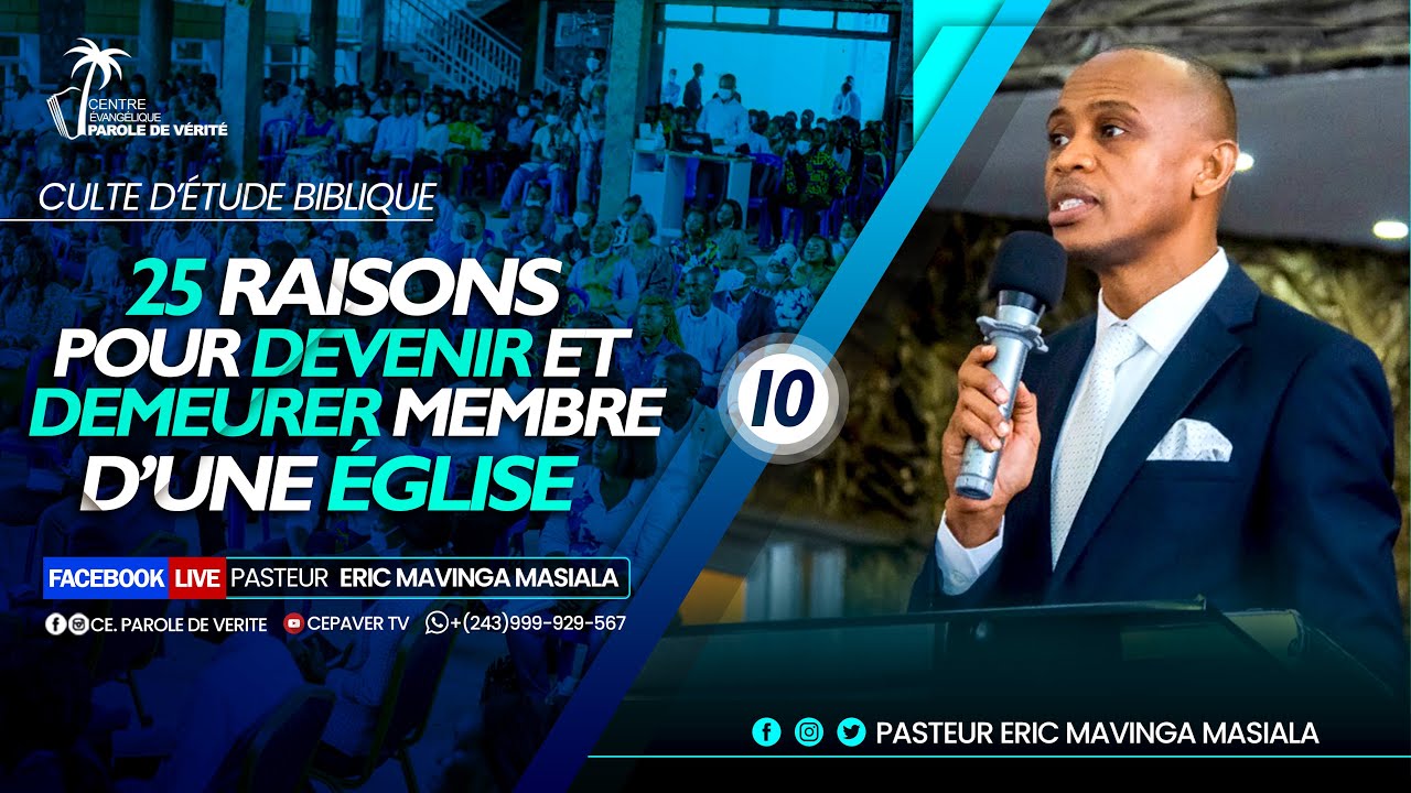 25 Raisons pour devenir et demeurer membre d'une église I Pst. Eric ...