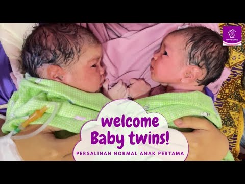 Welcome Baby twins! Persalinan Normal anak pertama dan kembar - Birth Story Rumah Ungu Karawang