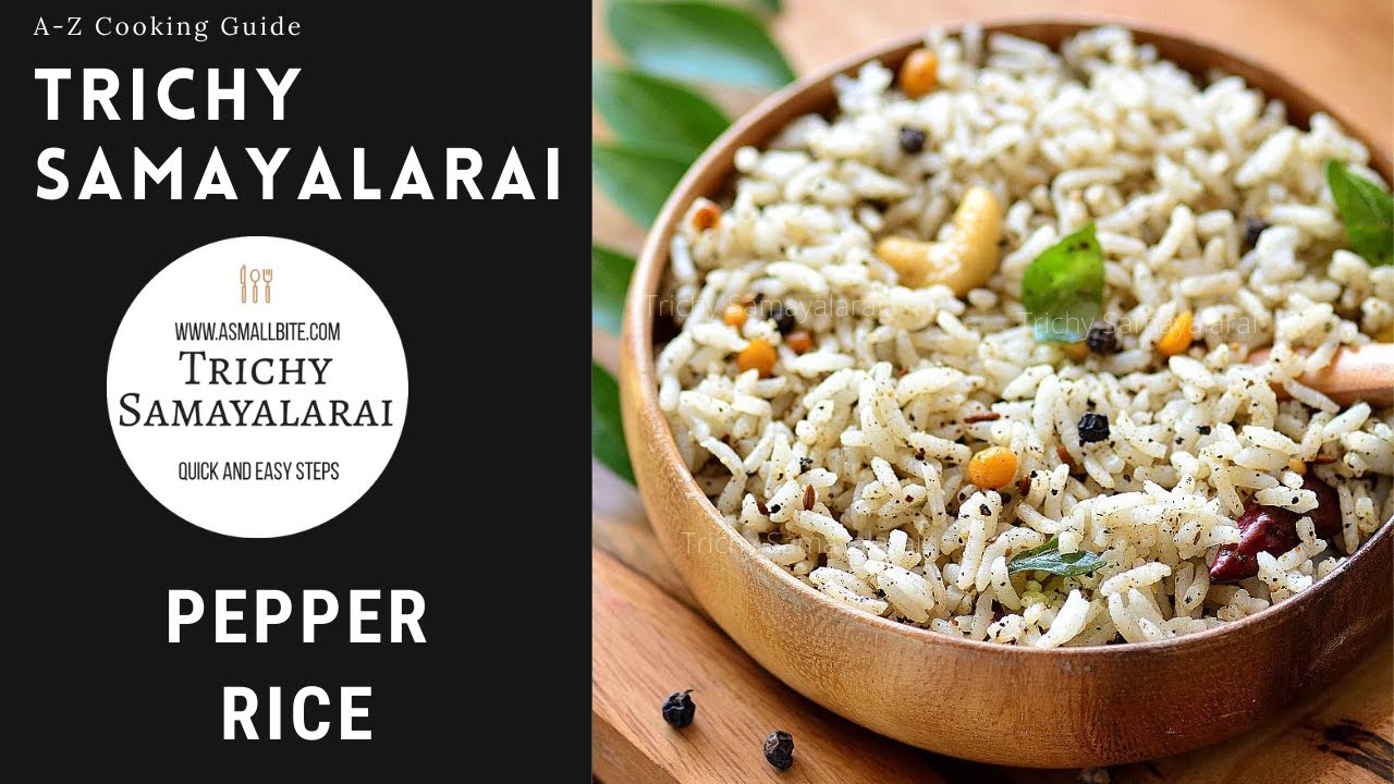 Milagu Sadam Recipe | மிளகு சாதம் | Pepper Rice Recipe - YouTube