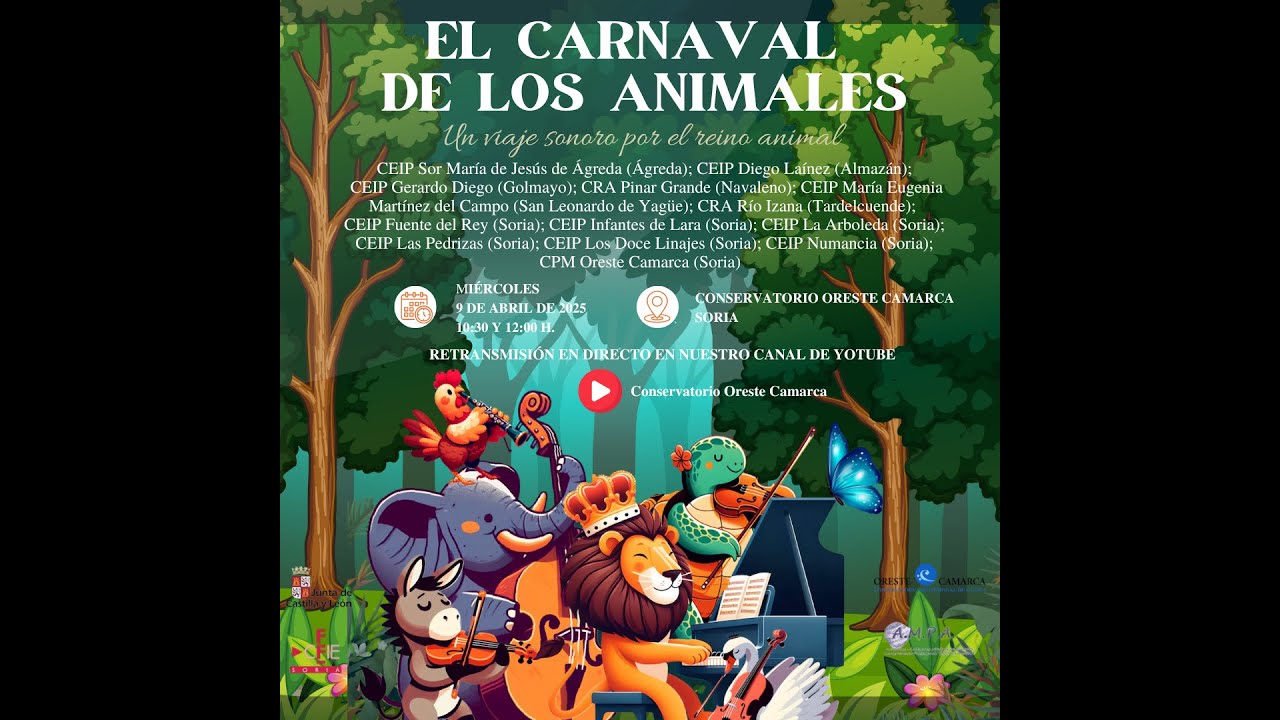 EL CARNAVAL DE LOS ANIMALES Un viaje sonoro por el reino animal - YouTube