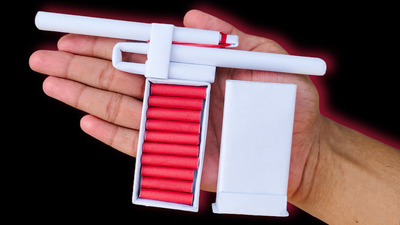 Paper Gun making that shoots paper bullets | How to make Paper Gun ...