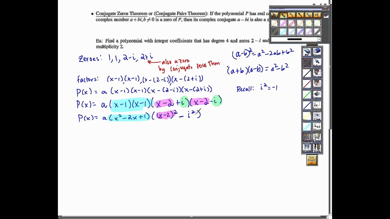 Find A Polynomial With Conjugate Pair Factors YouTube find-a-polynomial-with-conjugate-pair-factors-youtube