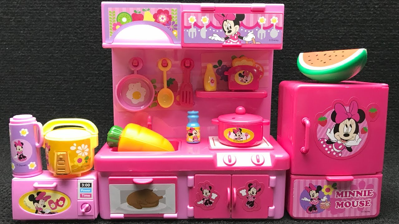 Disney Minnie Mouse Kitchen Playset Satisfying with Unboxing ...