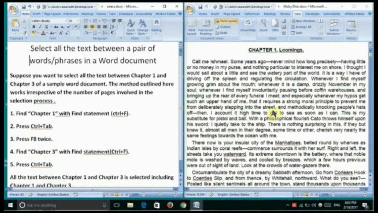 Select Any Number Of Pages Of A Word Document Using Two Find Statements select-any-number-of-pages-of-a-word-document-using-two-find-statements