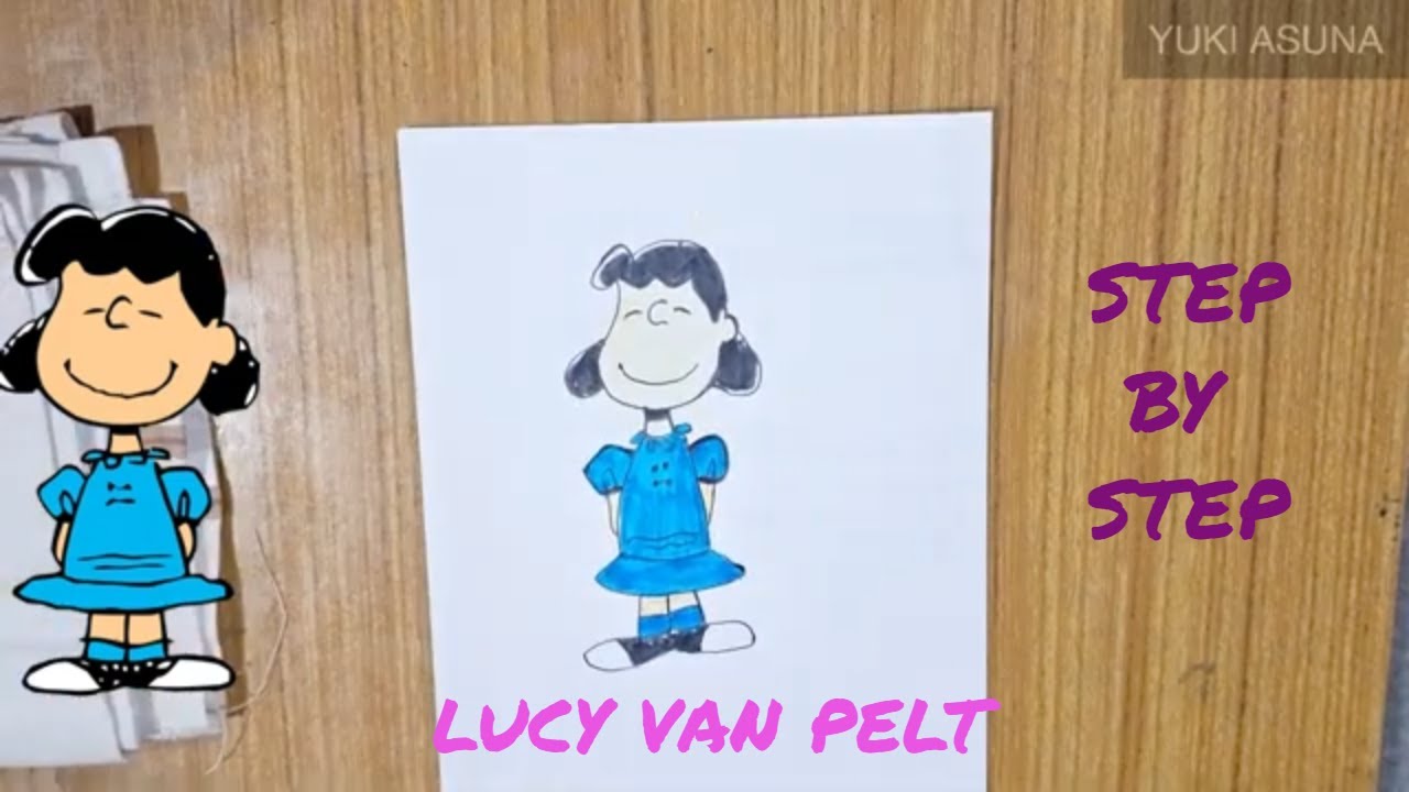HOW TO DRAW LUCY VAN PELT FROM PEANUTS - YouTube