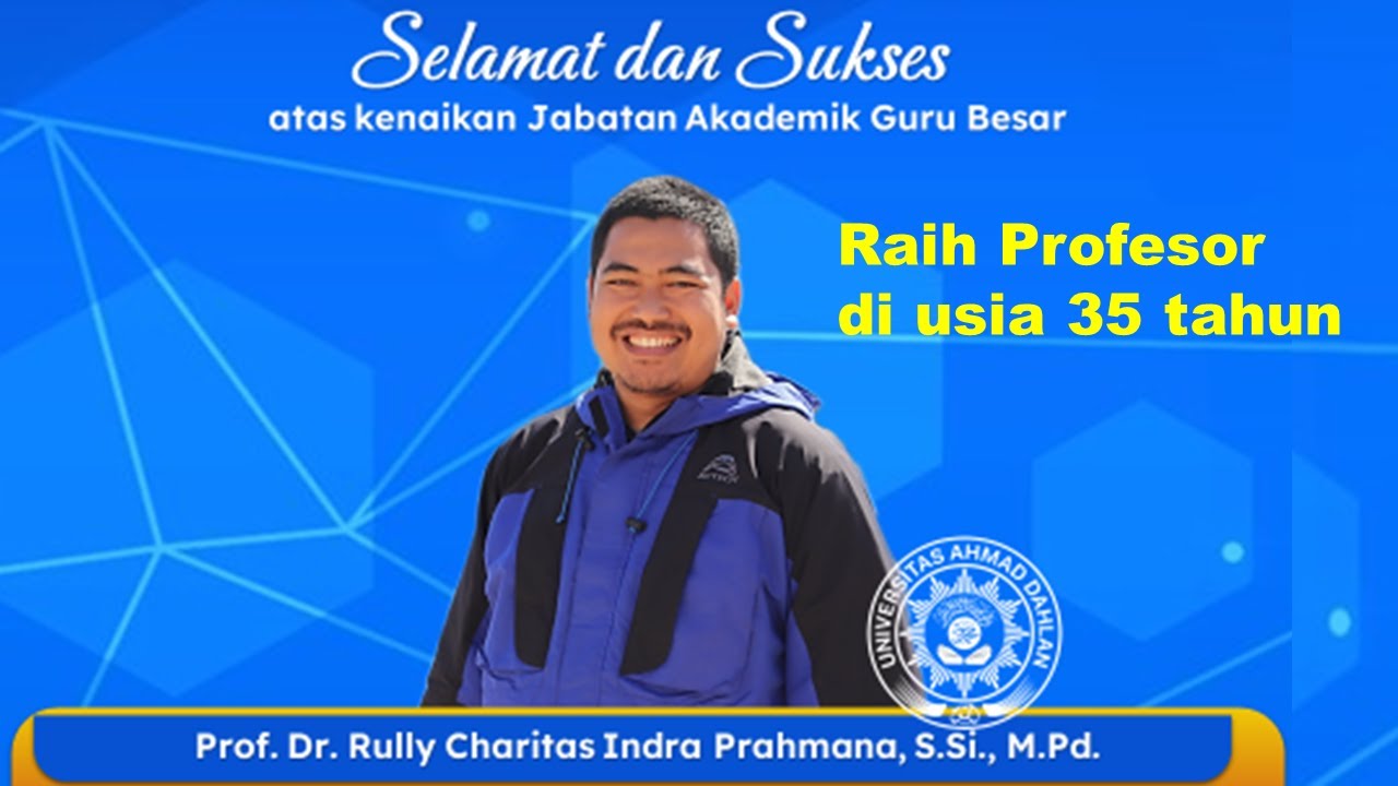 Prof. Dr. Rully Charitas: Raih Guru Besar di Usia 35 tahun - YouTube