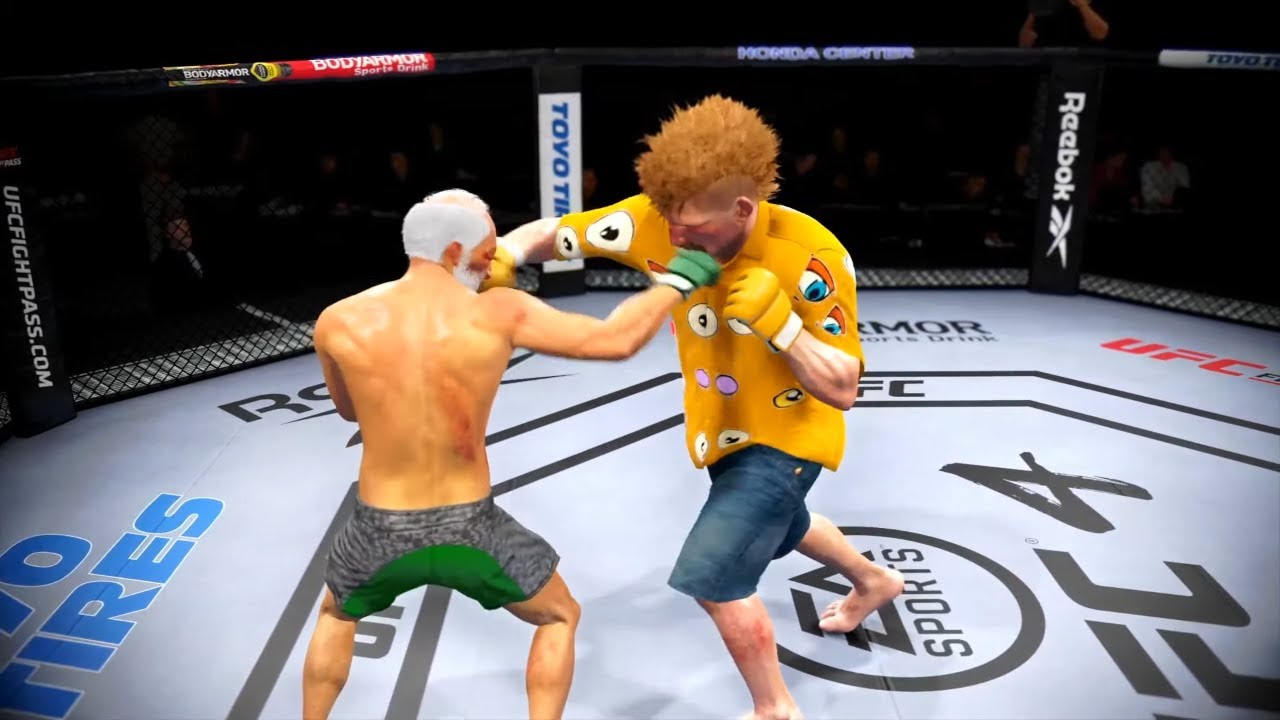 Yellow Ripper vs. Old Bruce Lee - EA Sports UFC 4 - YouTube