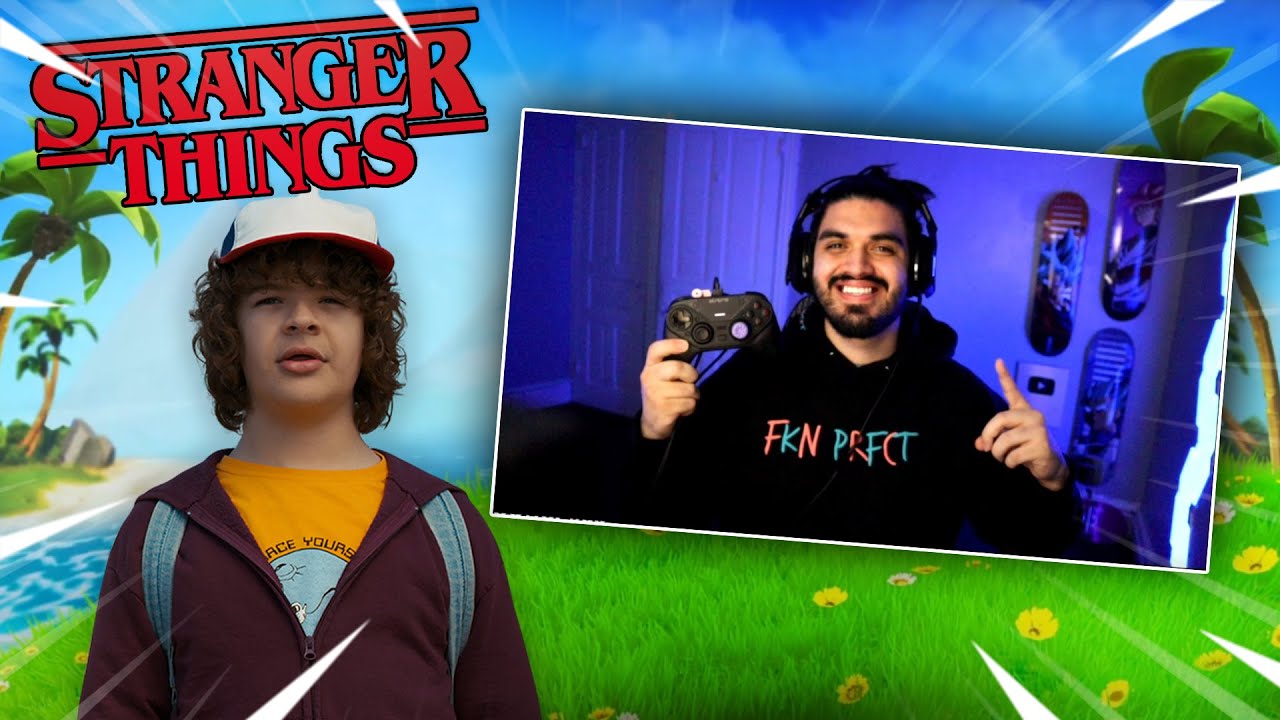 Playing With Dustin From Stranger Things (Fortnite) - YouTube
