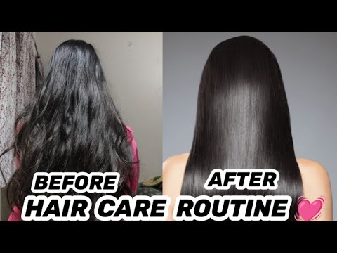 my hair care routine - YouTube