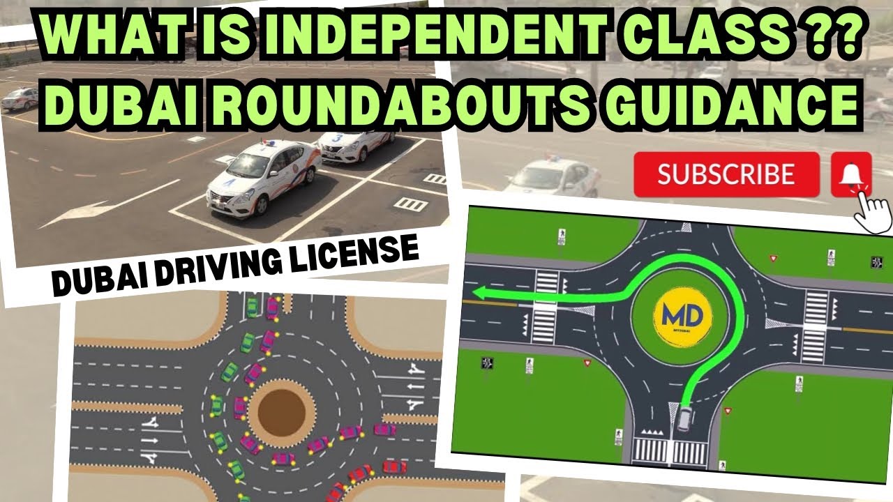 DUBAI "DRIVING INDEPENDENT CLASS". ROUNDABOUTS/LANE FULL INFO ...