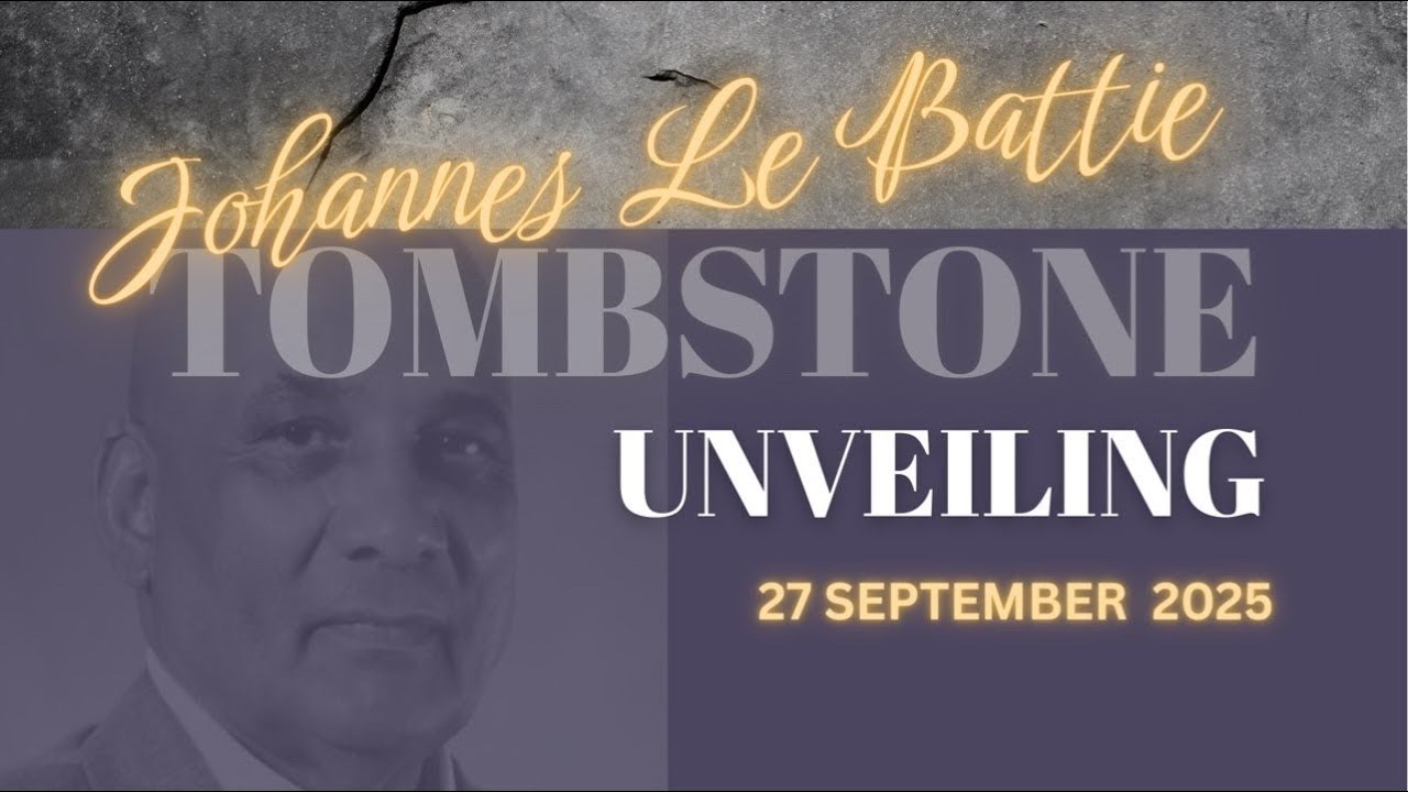Johannes Le Battie - Tombstone Unveiling - 27 September 2025 - YouTube