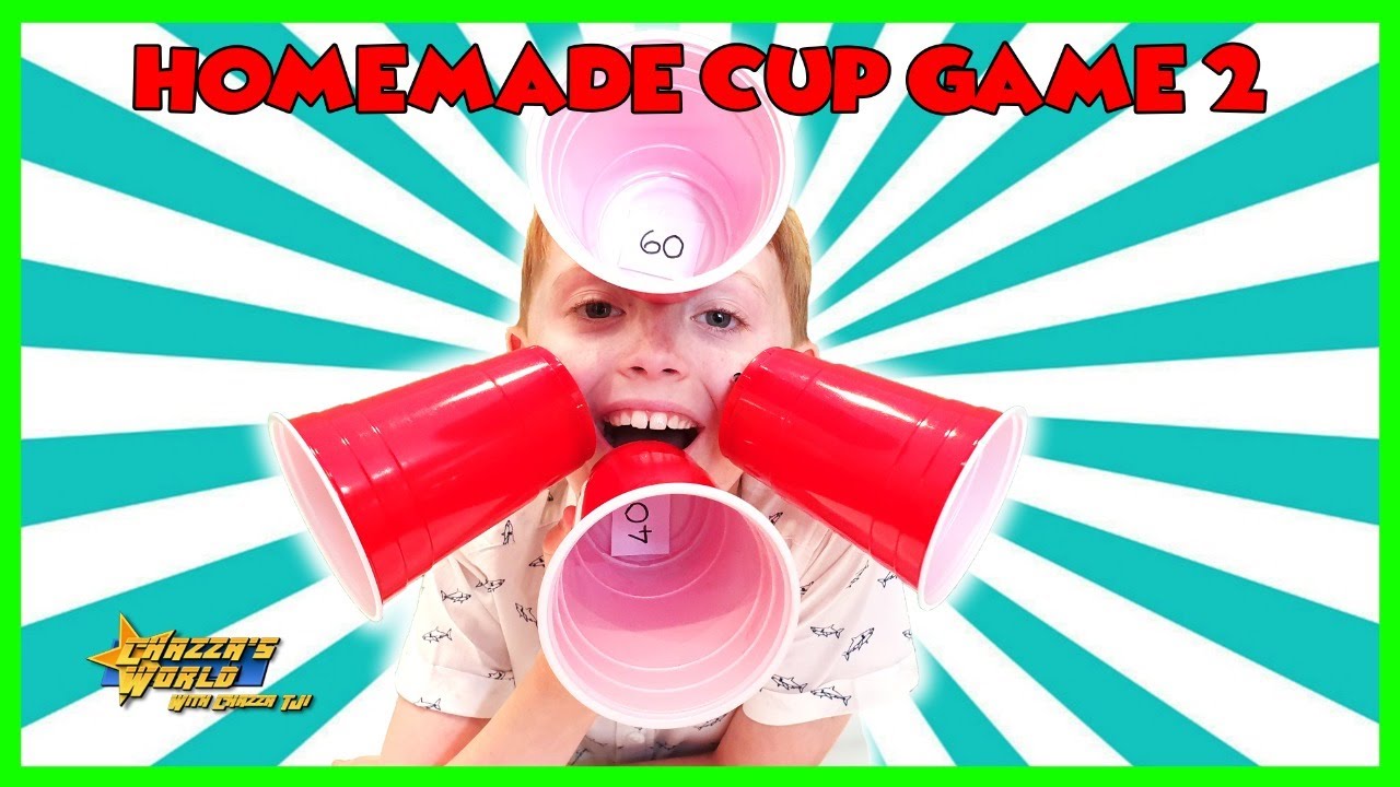 FUN HOMEMADE CUP GAME! Playing Hilarious DIY Game! - YouTube