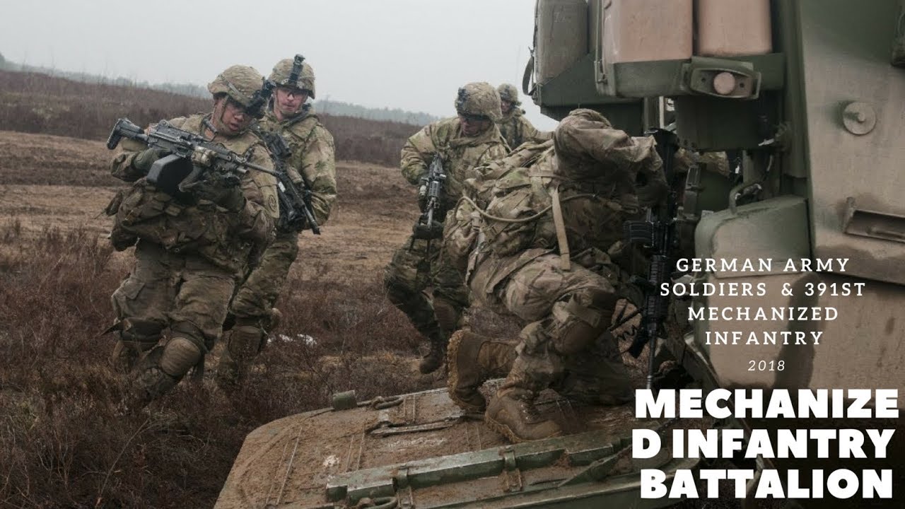 German army Soldiers with the 391st Mechanized Infantry Battalion - YouTube