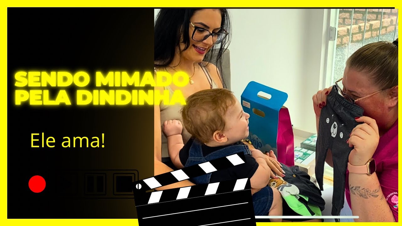 Sendo mimado pela Dindinha 🥰💙 - YouTube