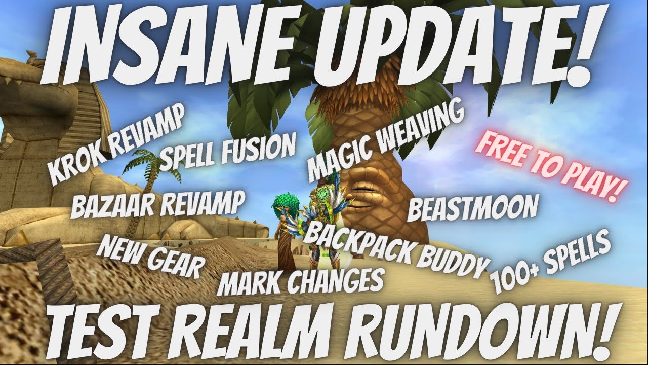 INSANE UPDATE! Wizard101 Test Realm Rundown! - YouTube