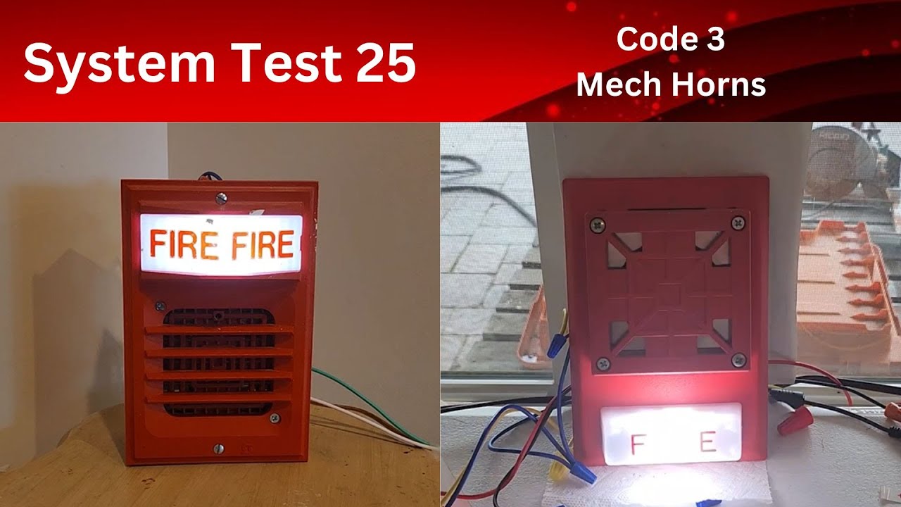 System Test 25 - Code 3 Mechanical Horns - YouTube