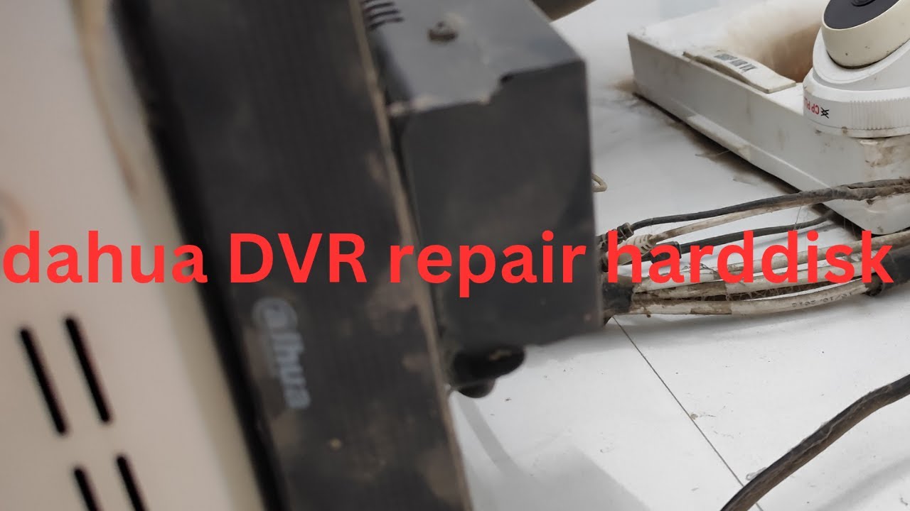 Dahua DVR repair harddisk #cctv #repairing - YouTube