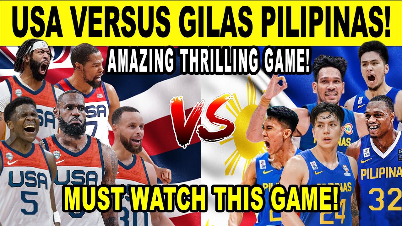 GILAS PILIPINAS vs USA! LIVE TODAY! 2k24 - YouTube