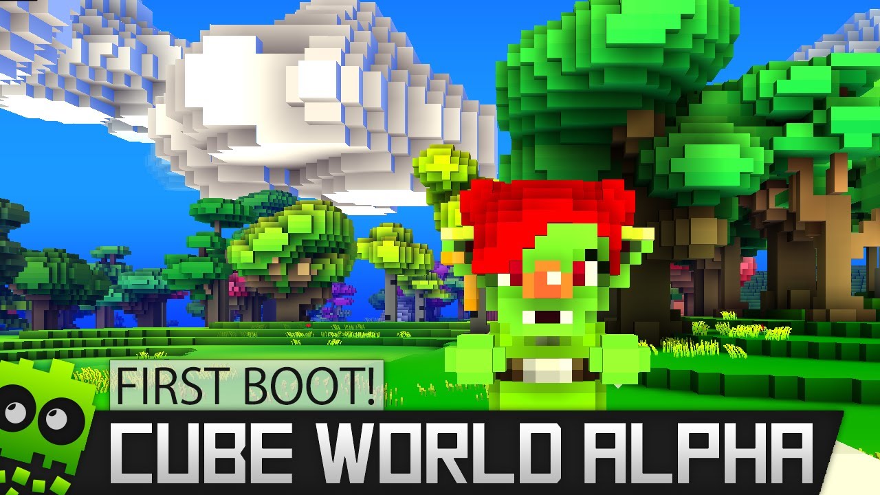 First Boot : Cube World Alpha - Rogue Gameplay - YouTube