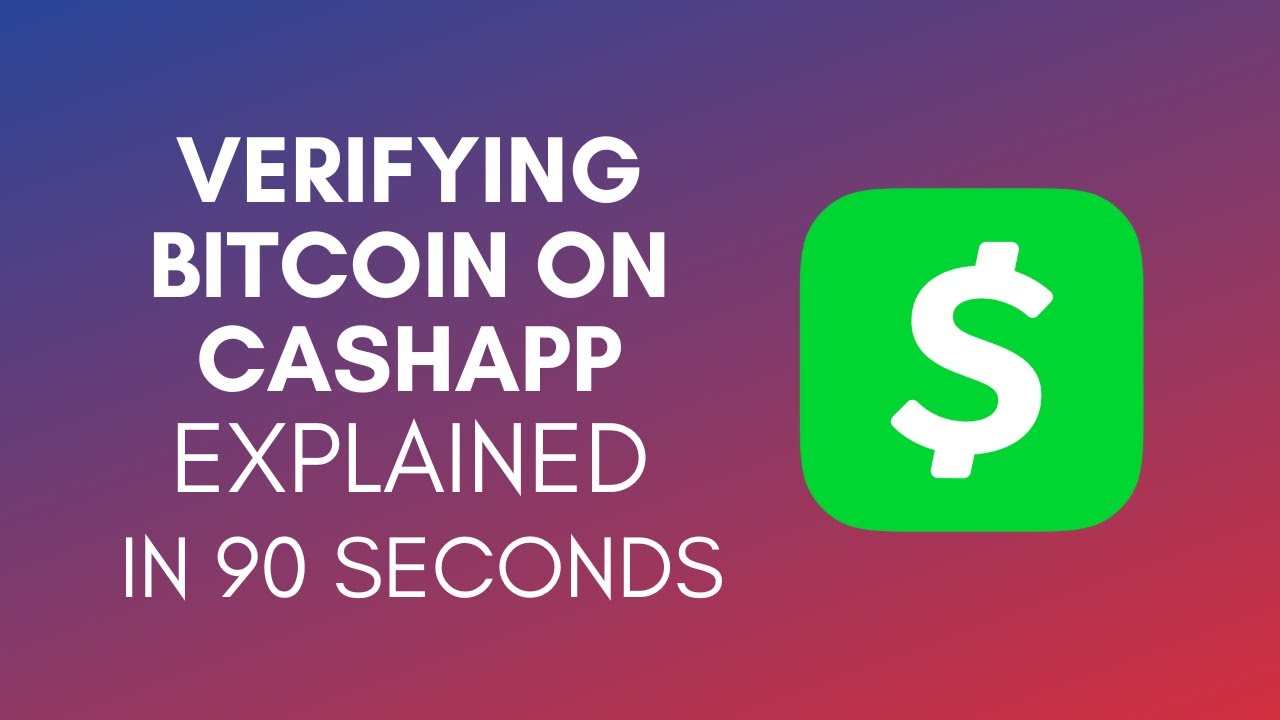 How To Verify Bitcoin On Cash App In 2024? - YouTube