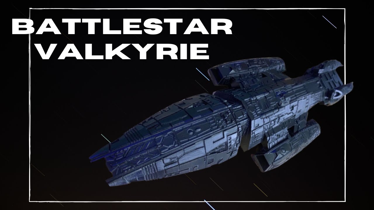 3D Printing Battlestar Valkyrie - 3D printing time lapse & tutorial ...