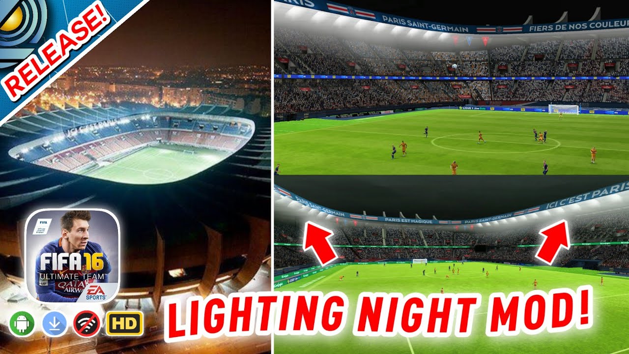 FINALLY RELEASE Parc Des Princes LIGHTING EFFECT NIGHT MOD STADIUM ...