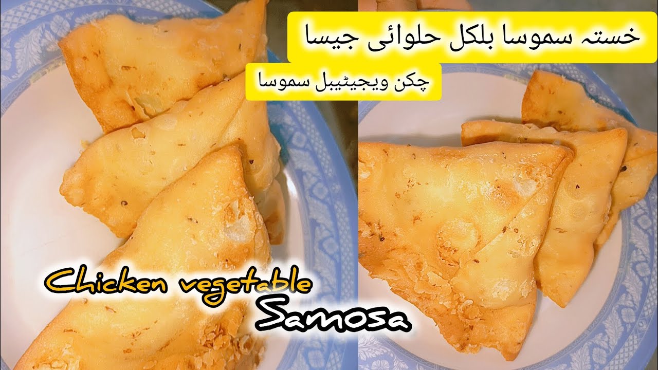 Chicken Vegetable Samosa | Crispy Samosa recipe |Ramzan Special - YouTube