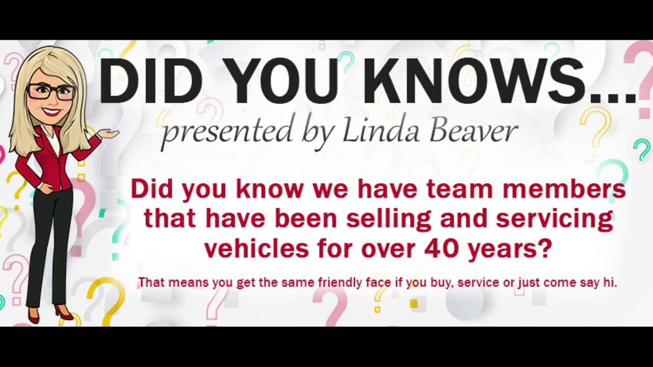 Did You Knows Presented by Linda Beaver | Beaver Toyota St. Augustine ...