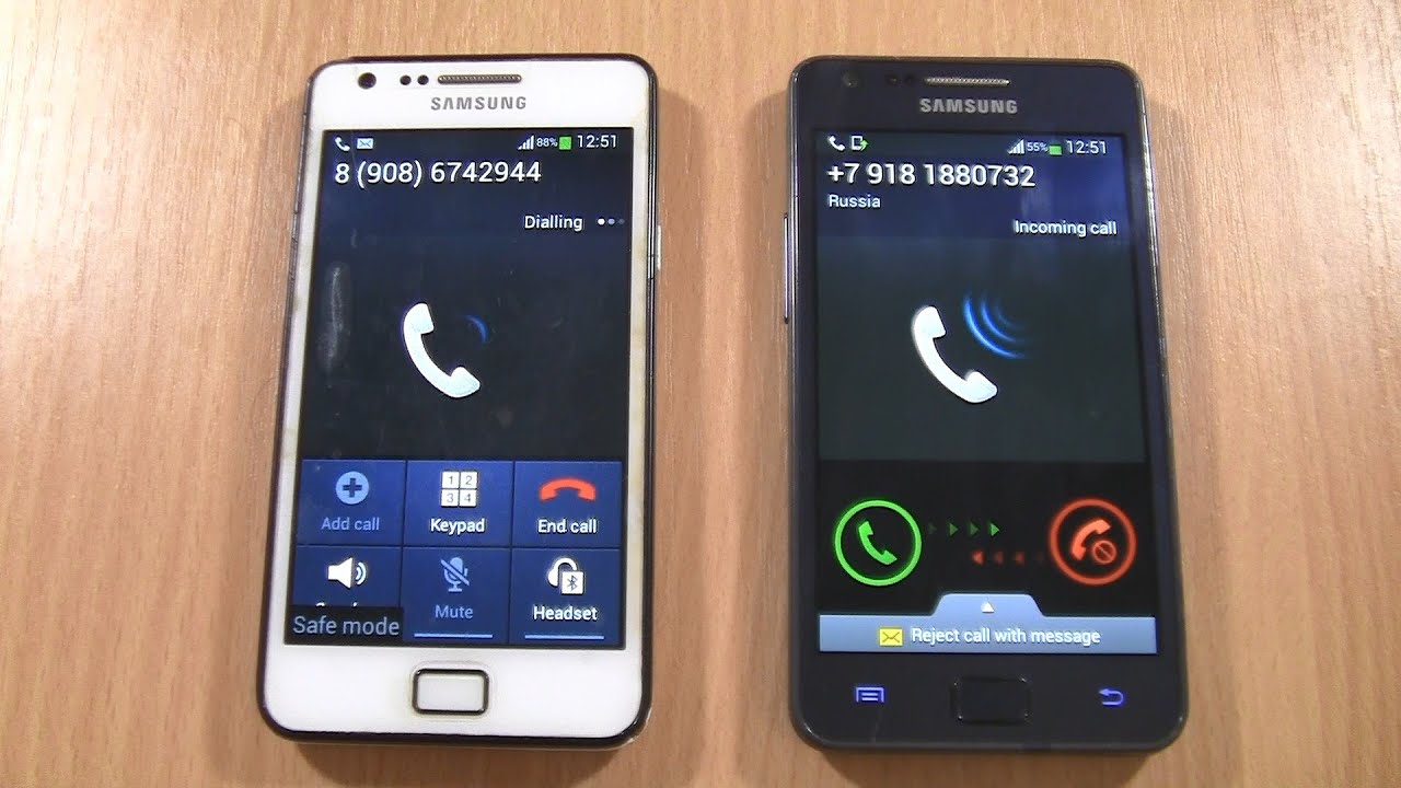 Incoming + Outgoing call at the Same Time 2 Samsung Galaxy S2+ - YouTube