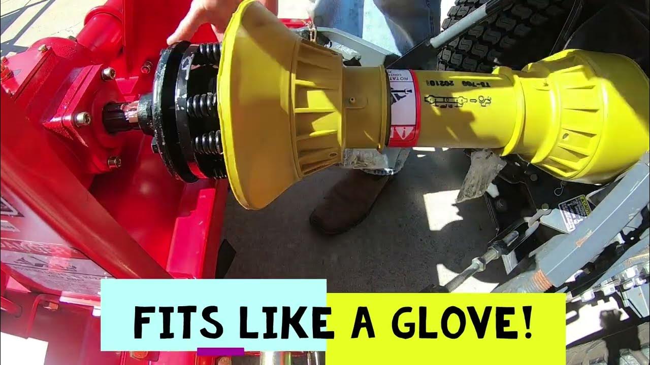 Shortening PTO Shaft on Tiller & Kubota BX2360 - YouTube