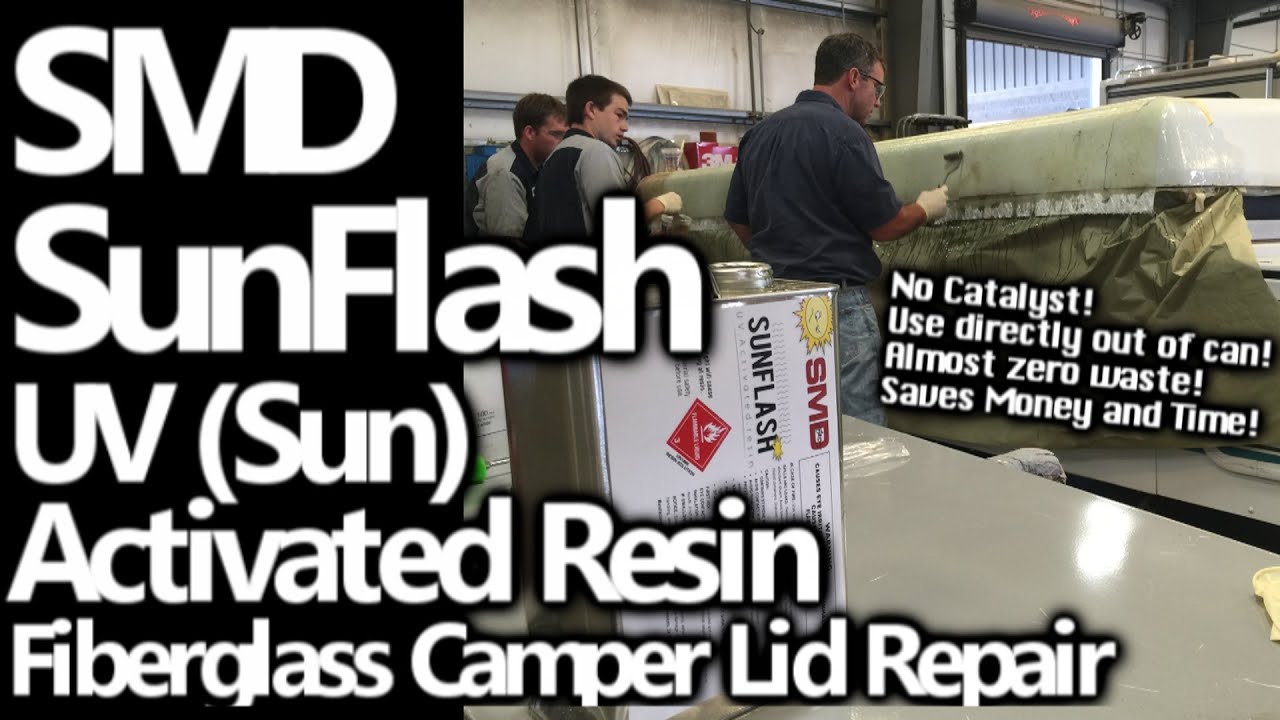 Fiberglass Camper Lid - Large Repair Job Using SMD Sunflash - Super ...