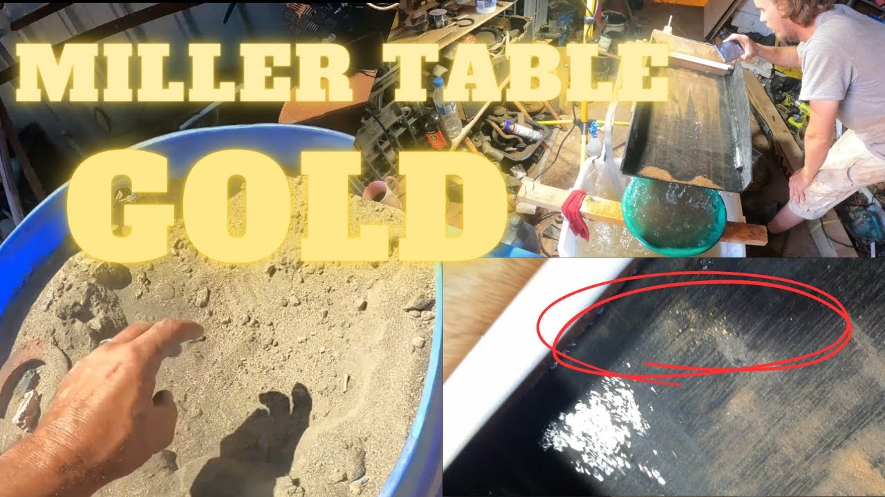 LOTS of fine GOLD with new Home Made Miller Table! - The homemade gold ...