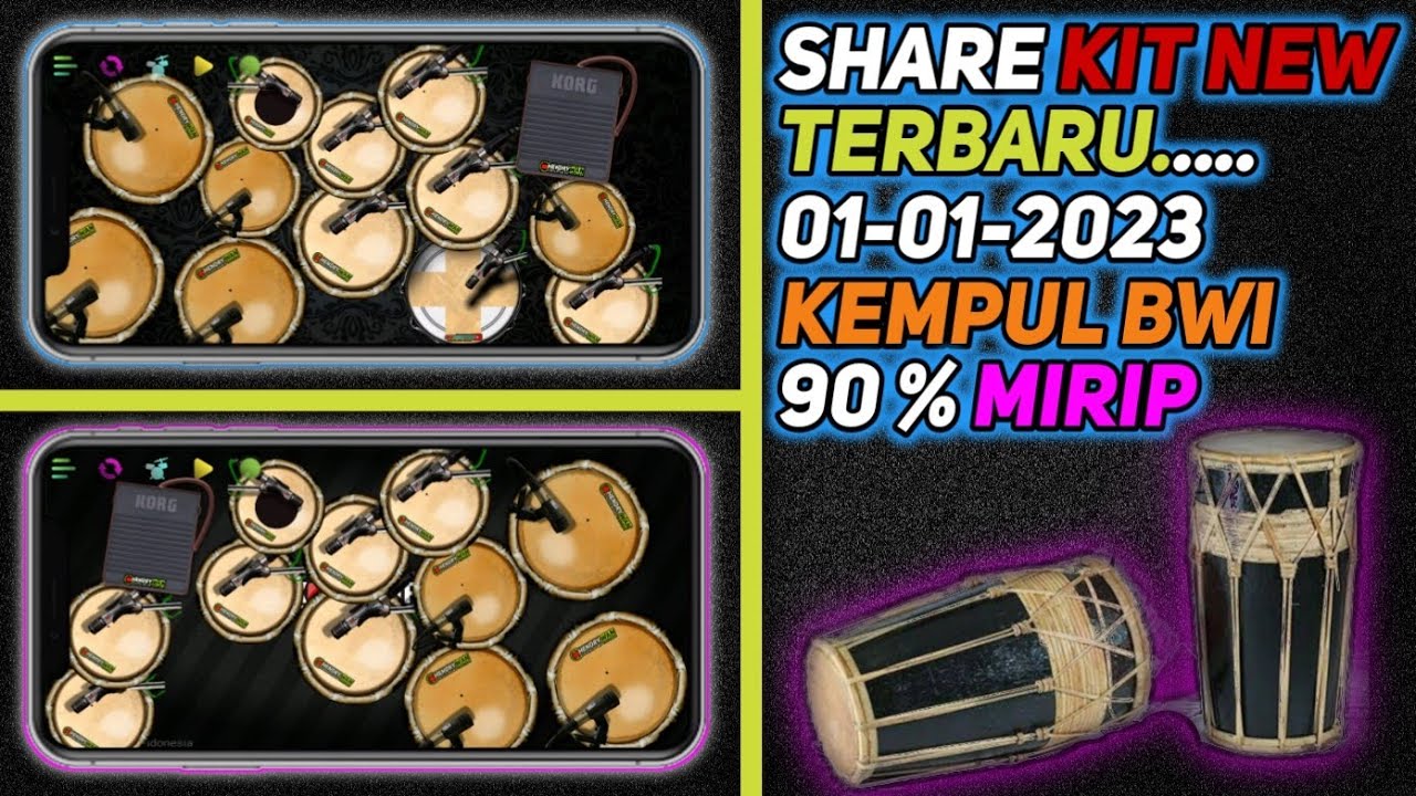 SHARE KIT‼️KENDANG BANYUWANGI TERBARU 2023 REAL DRUM MOD KENDANG - YouTube