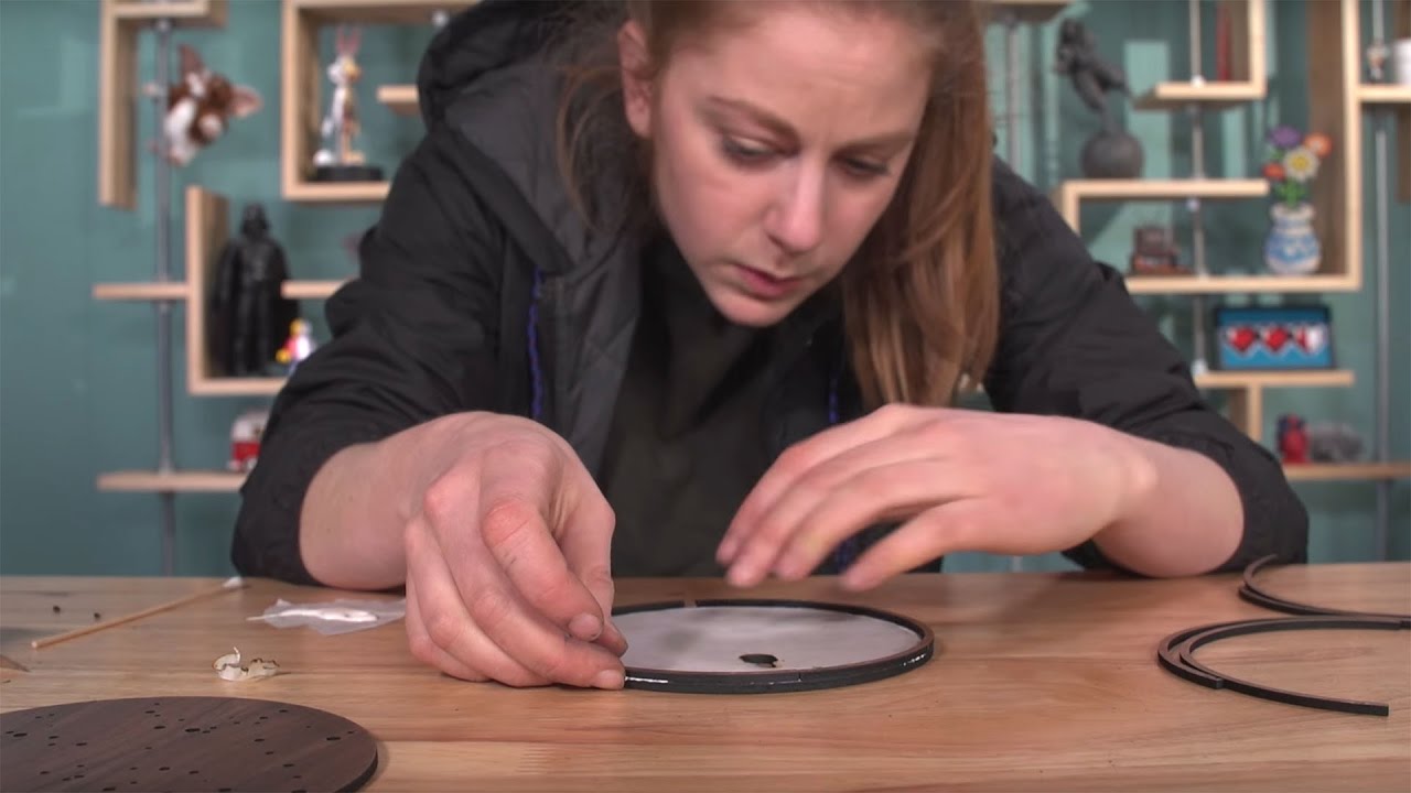Simone Giertz Laser Cuts Her Secret Santa Gift! - YouTube