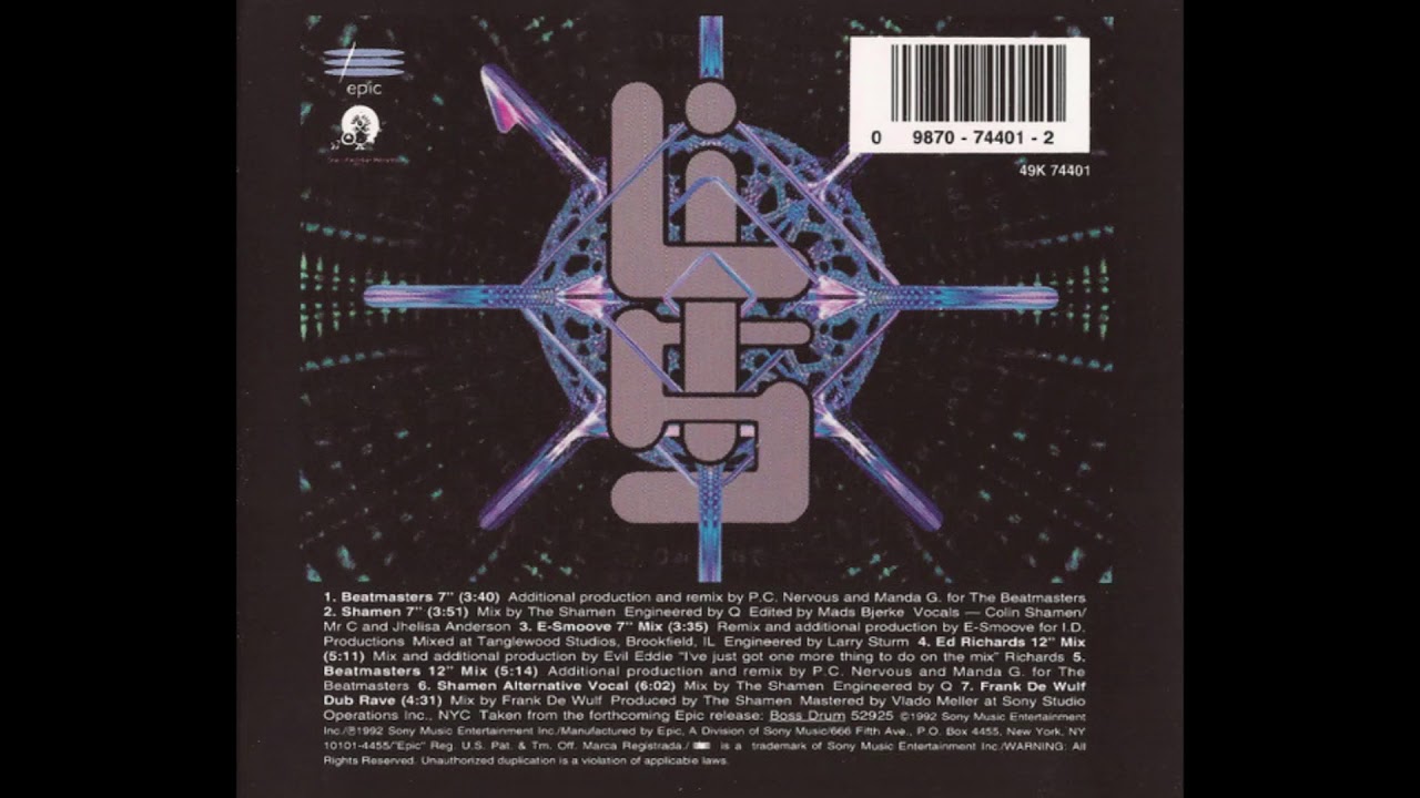 THE SHAMEN - "LSI Love Sex Intelligence" (Ed Richards 12" Mix) [1992 ...