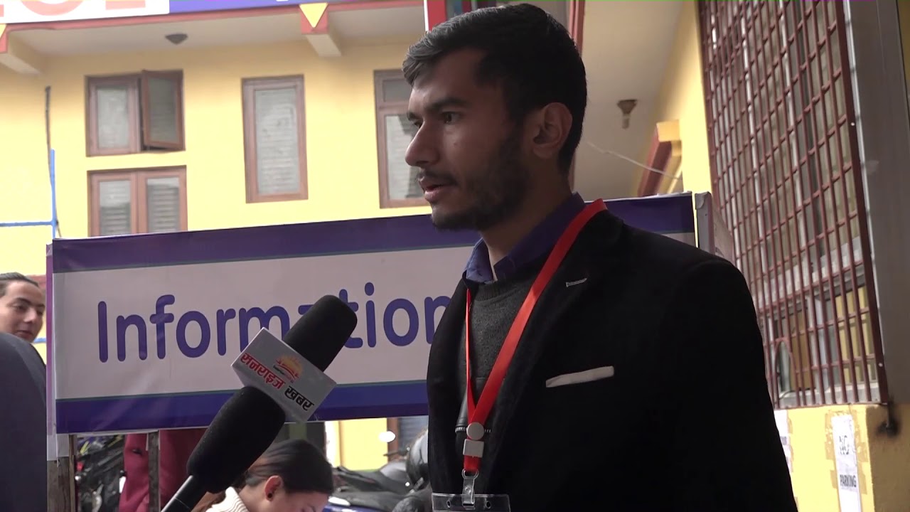Devendra Nepal explaining about rojgarisanjal.com at Viber education ...