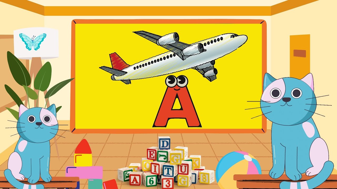 A for apple b for ball |abcd|alphabet|phonics sounds with image|part 3 ...