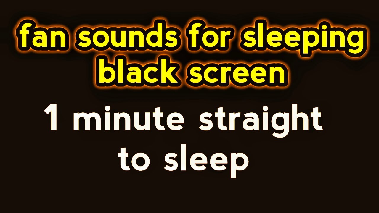 BEST FAN NOISE Box Fan Loud BLACK SCREEN | SLEEP FAST - YouTube