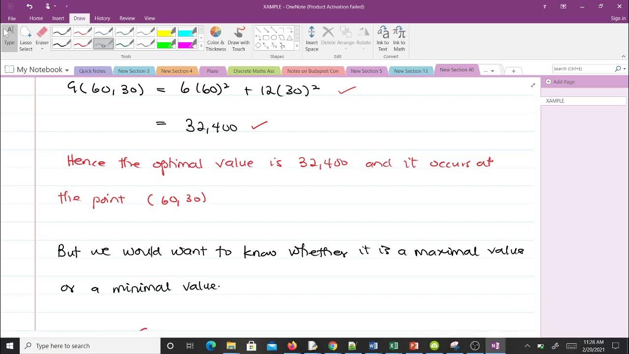 Multiple Variable Optimization with Equality Constraints (Direct Substitution Method) - YouTube