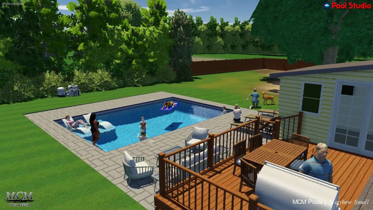 MCM Pool Design - Custom Polymer Pool Layout - YouTube