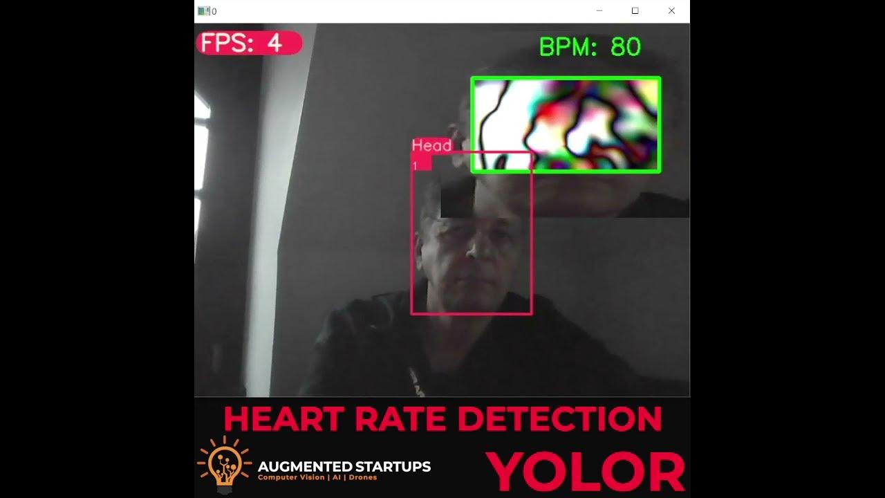 Heart Rate Detection using Eulerian Magnification + YOLOR - YouTube