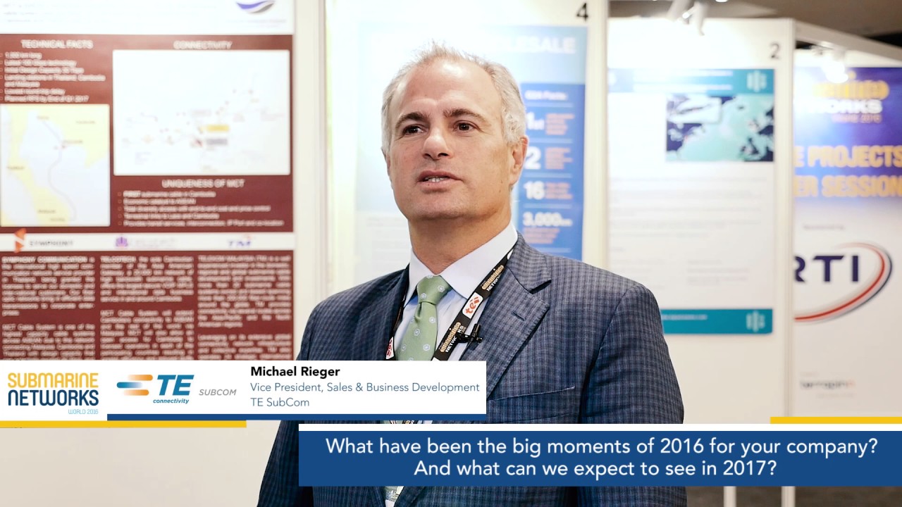 Michael Rieger, VP, Sales & Business Development from TE SubCom at ...