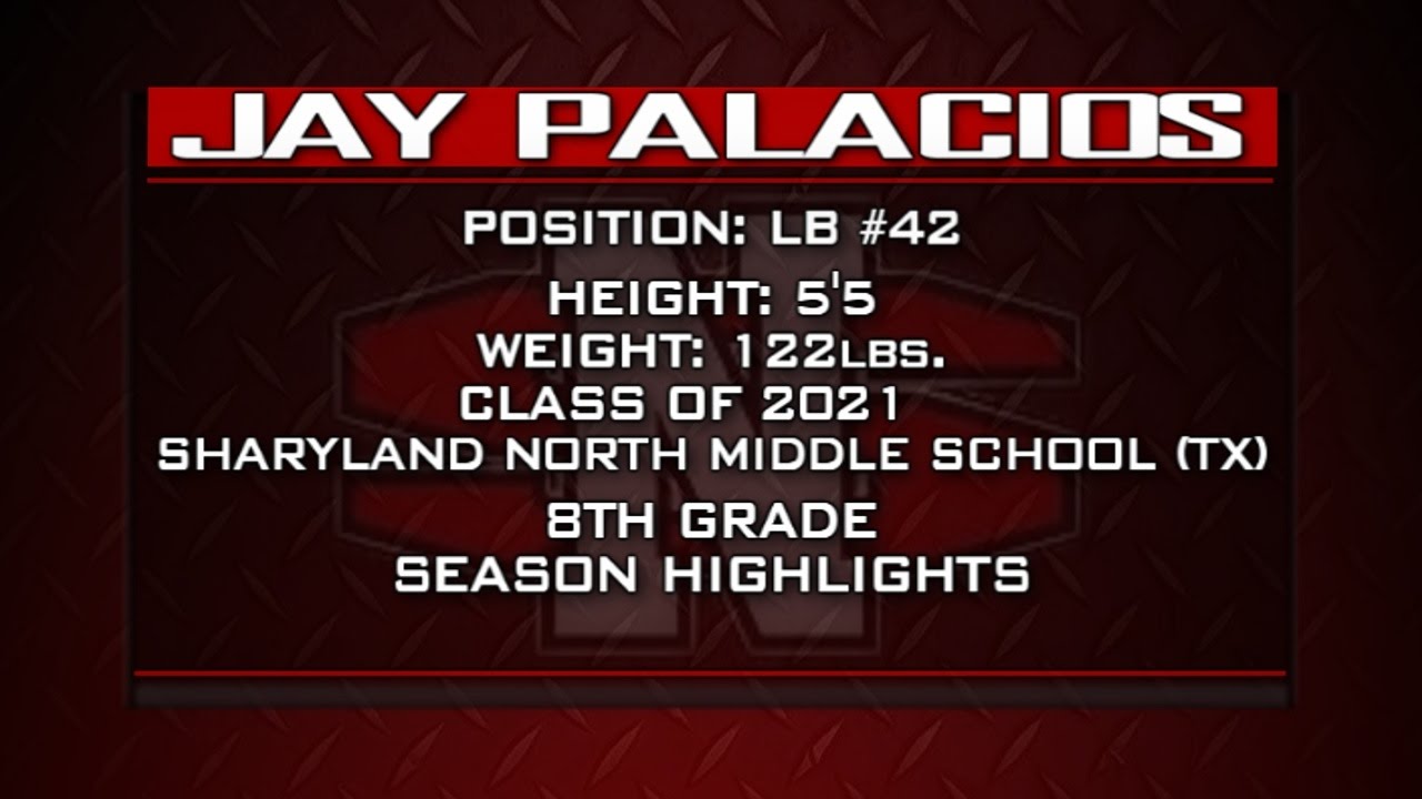Jay Palacios LB (8th Grade Highlights) - YouTube