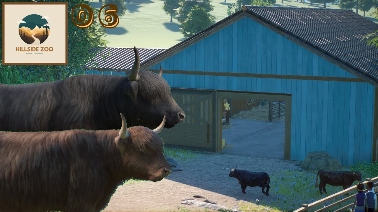 Highland Cows moving in - HILLSIDE ZOO 06 - Planet Zoo - YouTube