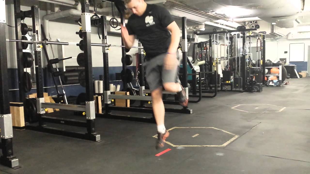 1-Leg Medial-Lateral Line Hop - YouTube