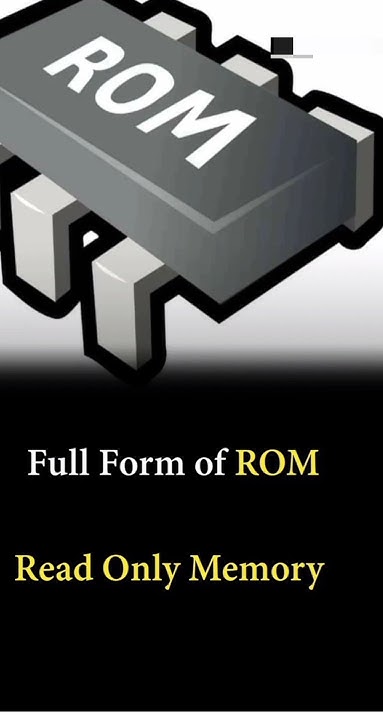 Full form of ROM - Read Only Memory - Computer basic information #ssc ...