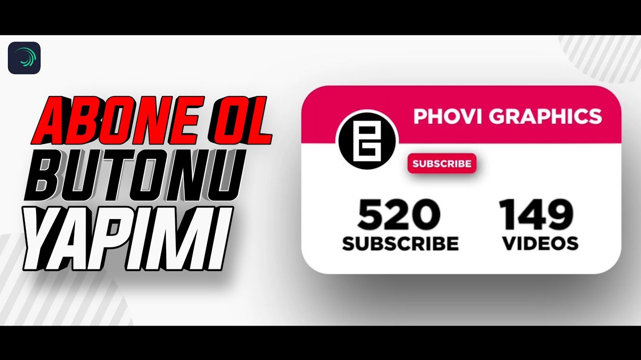 ABONE OL BUTONU TEMPLATE || ABONE OL ANIMASYONU || ALIGHT MOTION ...