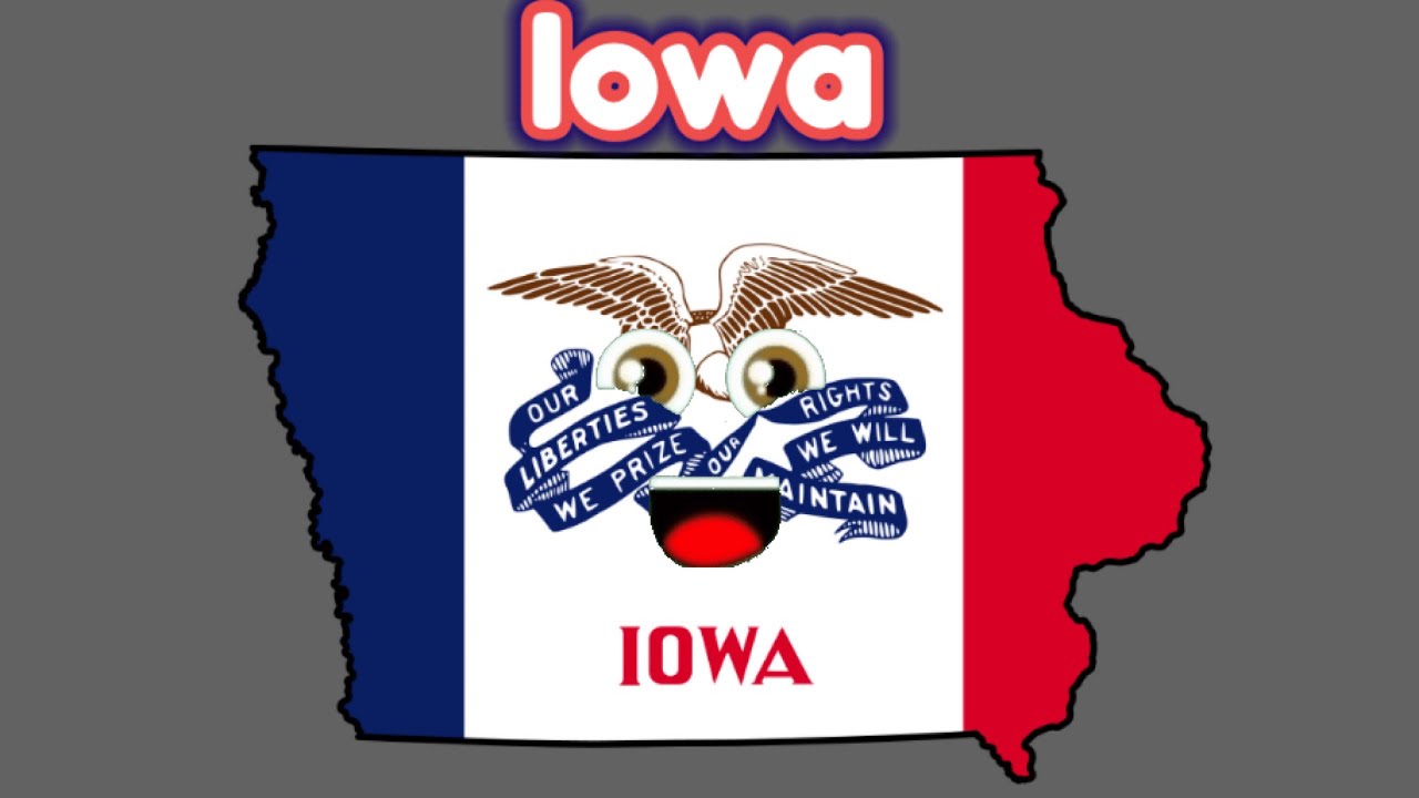 Iowa geography/Us state fan song! - YouTube