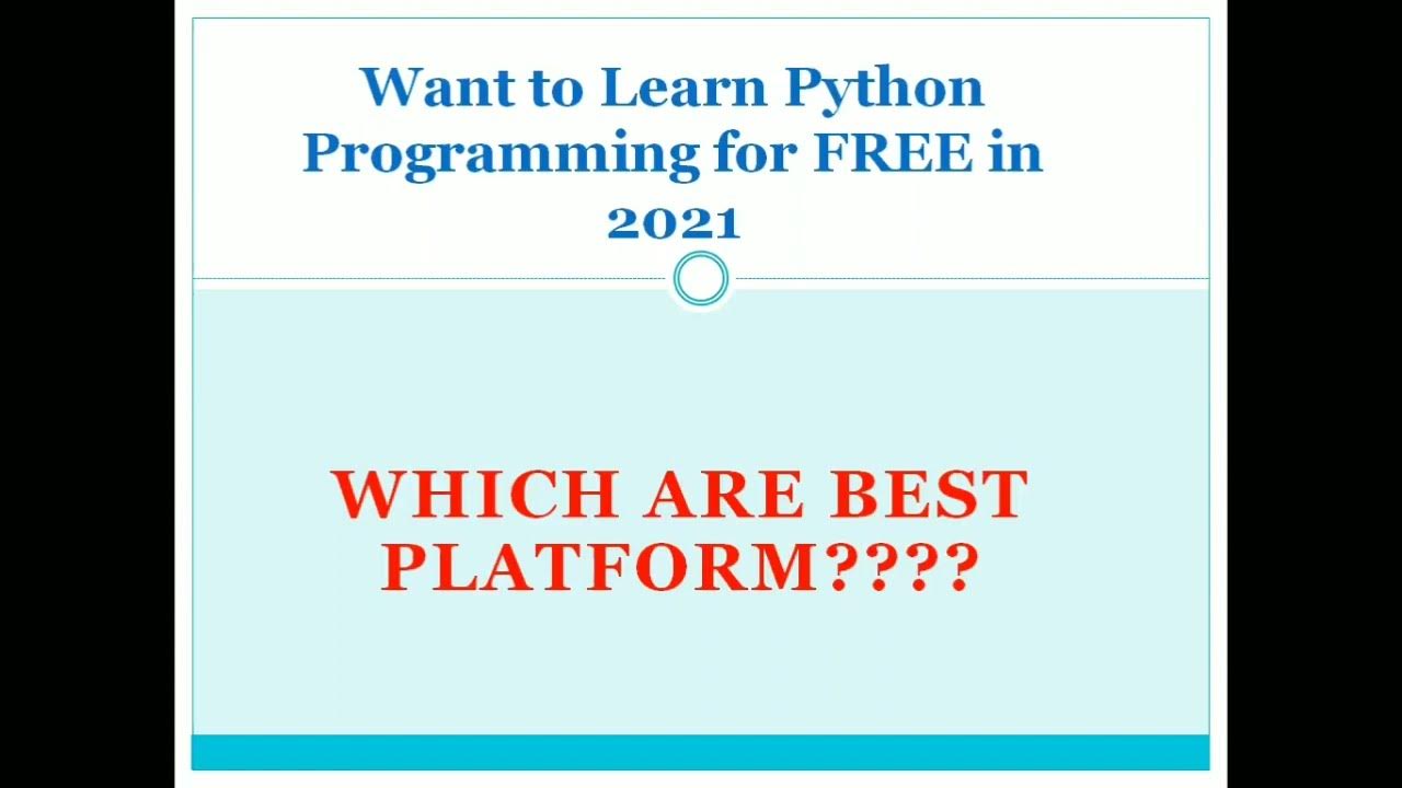 Online Best Platforms To Learn Python Coding Freely Pythoncoding Python Pythontutorial