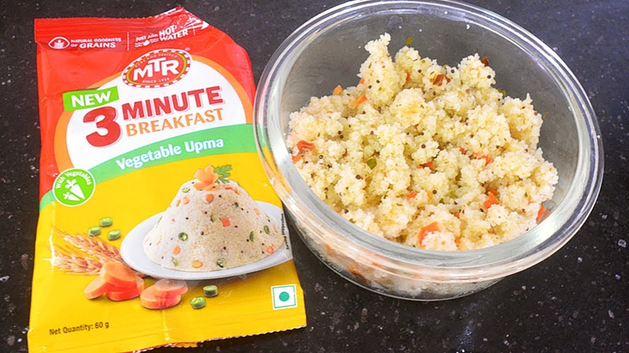 Does it Work?MTR 3 Minute Breakfast Vegetable Upma - YouTube